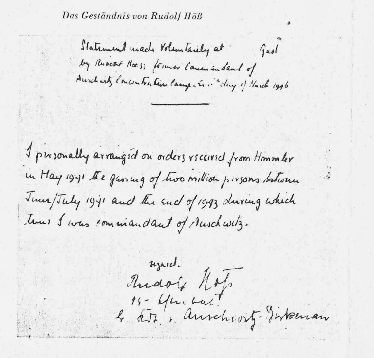 Comment les Britanniques ont obtenu les aveux de Rudolf Höss ...